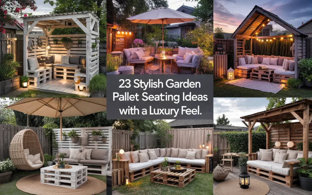 23 Stylish Small Garden Pallet Seating Ideas with a Luxury Feel ...